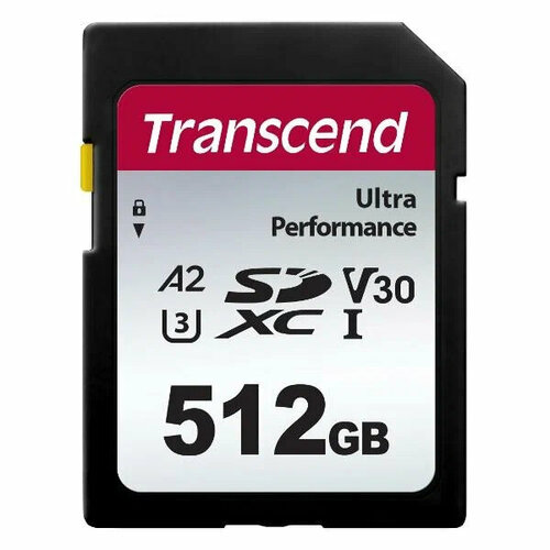 Карта памяти Transcend 512Gb 340S SDXC UHS-I U3 V30 (160/90 MB/s)