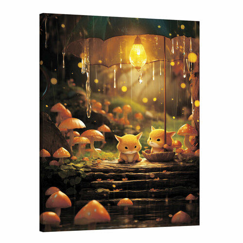 Интерьерная картина 50х70 "Осенние дожди"