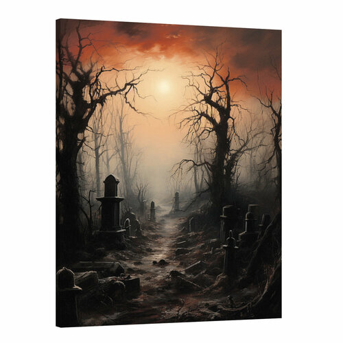 Интерьерная картина 50х70 "Хэллоуин: Заклинание мистики"
