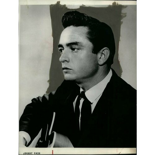 Плакат, постер на бумаге Джонни Кэш (Johnny Cash). Размер 21 х 30 см