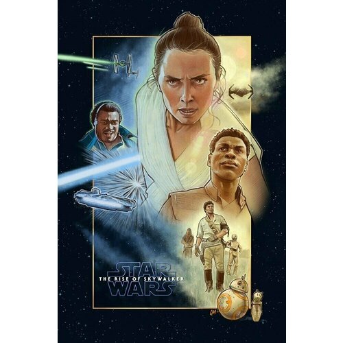 Плакат, постер на холсте Звездные войны: Эпизод 9-Скайуокер. Восход (Star Wars: Episode IX-The Rise of Skywalker), Джей Джей Абр. Размер 42 х 60 см