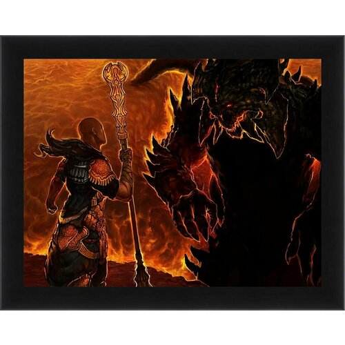 Плакат, постер на холсте Diablo III. Размер 30х42 см