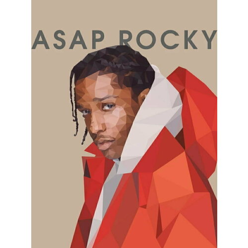 Плакат, постер на холсте ASAP Rocky/Асап Роки/музыкальные/поп исполнитель/артист/поп-звезда/группа. Размер 21 на 30 см