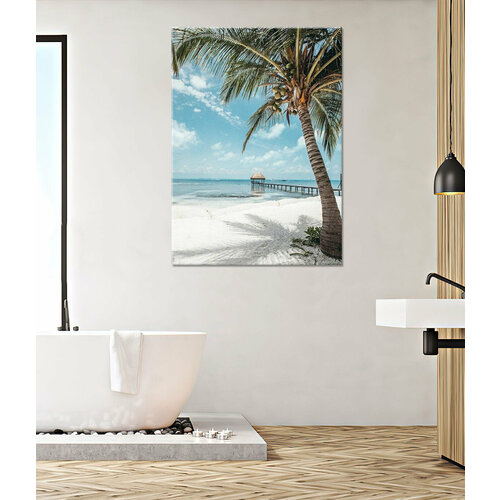 Картина/Картина на холсте/Картина на холсте для интерьера/Картина на стену/Картина в подарок для дома/ Пляж: Мальдивы (9) - Beach: Maldives 40х60