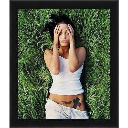 Плакат, постер на холсте Анджелина Джоли-59. Размер 60 х 84 см