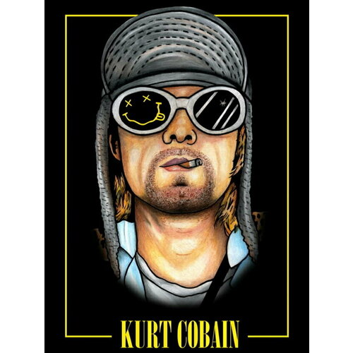 Плакат, постер на бумаге Kurt Cobain: Nirvana/Курт Кобейн: Нирвана/музыкальные/поп исполнитель/артист/поп-звезда/группа. Размер 21 х 30 см