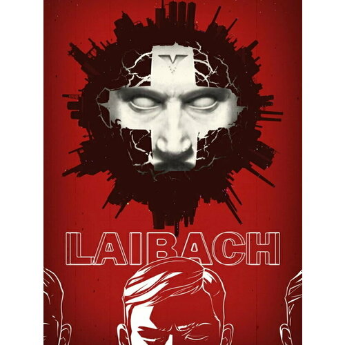 Плакат, постер на бумаге Laibach/Лайбах/музыкальные/поп исполнитель/артист/поп-звезда/группа. Размер 30 х 42 см
