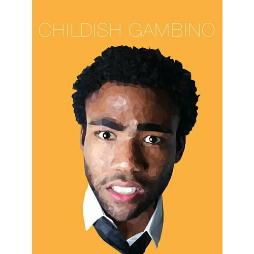 Плакат, постер на холсте Childish Gambino/музыкальные/поп исполнитель/артист/поп-звезда/группа. Размер 30 х 42 см