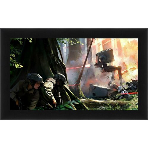 Плакат, постер на холсте Star Wars Battlefront. Размер 21 х 30 см