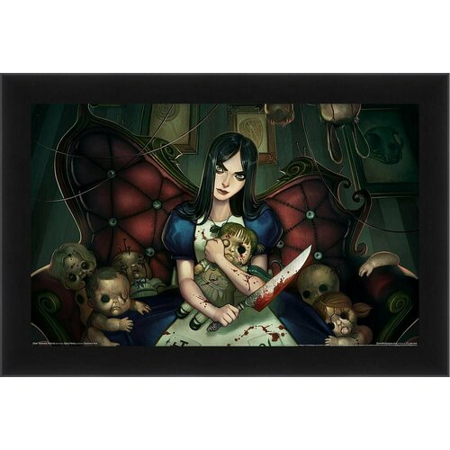 Плакат, постер на холсте Alice: Madness Returns. Размер 60 х 84 см