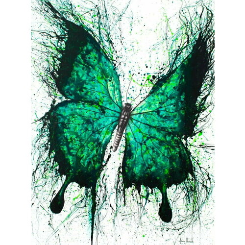 Плакат, постер на бумаге Butterfly/Бабочка/искусство/арт/абстракция/творчество. Размер 21 на 30 см