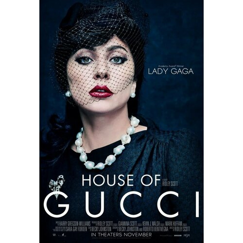 Плакат, постер на холсте Дом Gucci (House of Gucci, 2021г). Размер 30 х 42 см