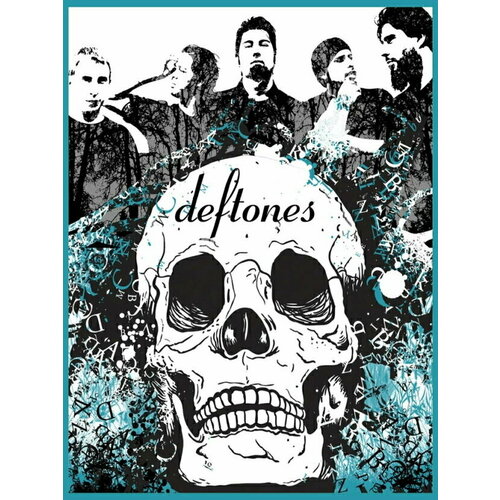 Плакат, постер на холсте Deftones/Дефтонс/музыкальные/поп исполнитель/артист/поп-звезда/группа. Размер 42 х 60 см