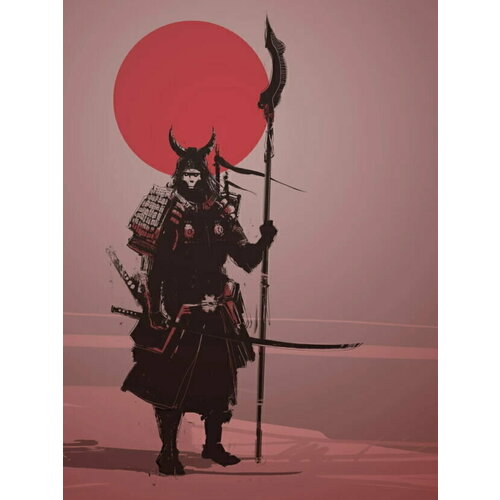 Плакат, постер на бумаге Samurai/Самурай/винтажный/ретро. Размер 42 на 60 см