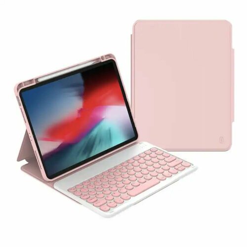 Чехол с клавиатурой для айпада WiWU Protective Keyboard на iPad 10.2 / 10.5 дюймов - Розовый