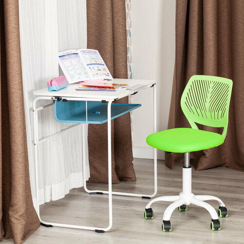 Кресло компьютерное детское для школьника TetChair FUN, ткань, зелёный