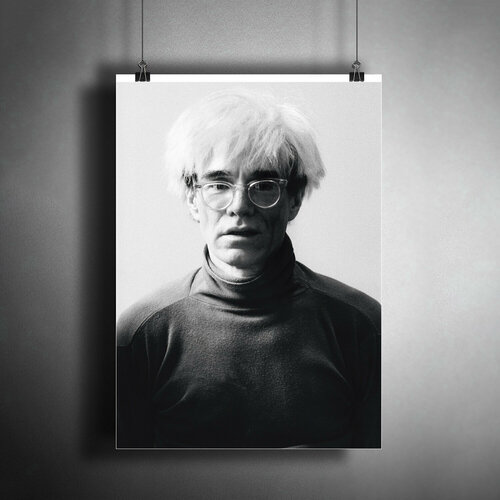 Постер плакат для интерьера "Американский художник Энди Уорхол (Andy Warhol). Основоположник Поп-арт культуры" / A3 (297 x 420 мм)