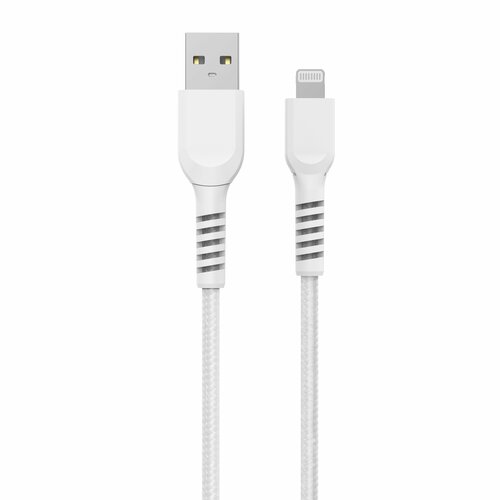 USB-кабель Lyambda, MFI, Type-A(m)/Lightning(m), 2,4A, 1м, белый, [LALm10-WH]