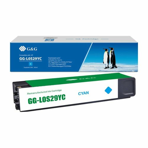 Картридж G&G GG-L0S29YC №976YC синий для HP PW Pro 577/552/ Enterprise 556/586 (245 мл)