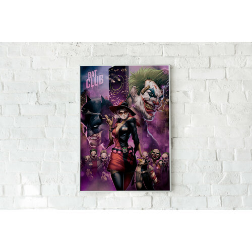 Плакат Джокер/Бэтмен/Харли Квин/DC/ на стену 33х48 см / Постер формата А3+