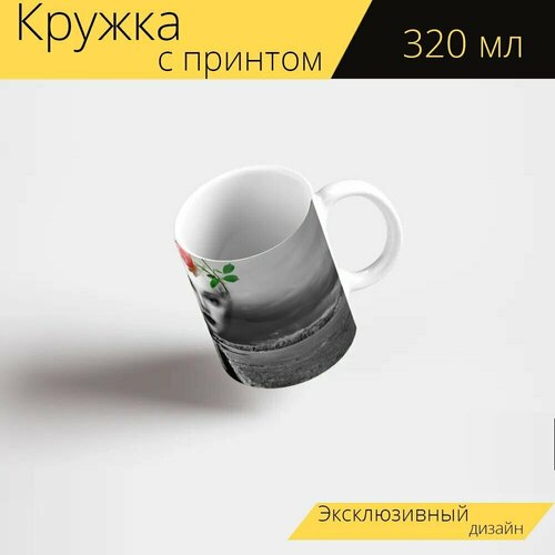 Кружка с рисунком, принтом "Лицо, женщина, портрет" 320 мл.