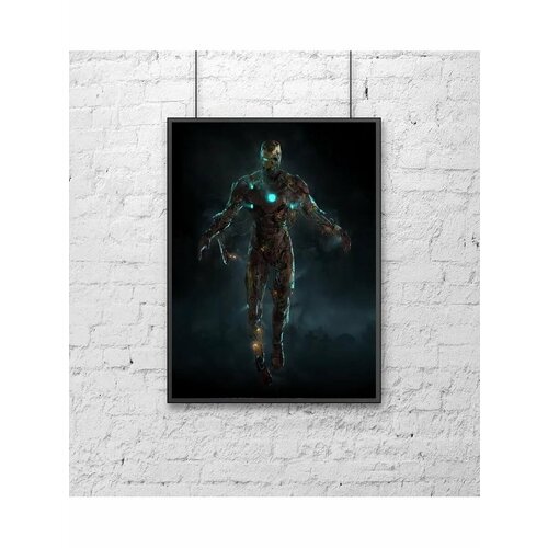 Плакат "Вселенная MARVEL "Зомби Железный человек" А3