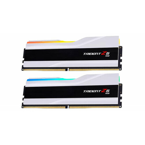 Оперативная память G.skill DDR5 Trident Z5 RGB 48GB (2x24GB) 8000MHz CL40 (40-48-48-128) 1.35V (F5-8000J4048F24GX2-TZ5RW) White