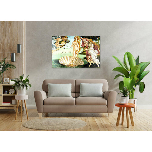 Картина на стену "Рождение Венеры" на холсте интерьерная / панно 60 х 40 см
