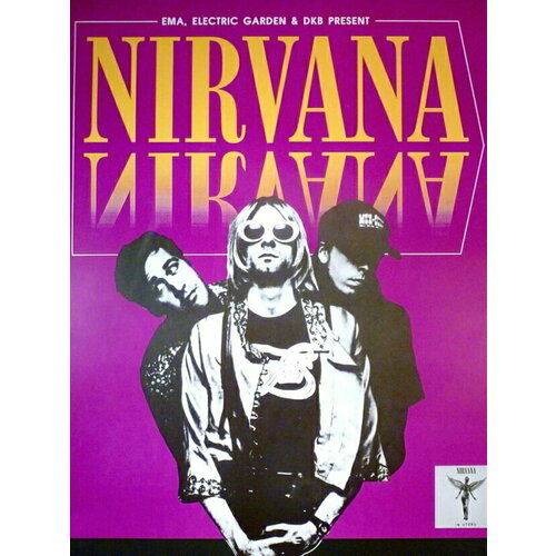 Плакат, постер на холсте Nirvana/Нирвана/музыкальные/поп исполнитель/артист/поп-звезда/группа. Размер 21 х 30 см
