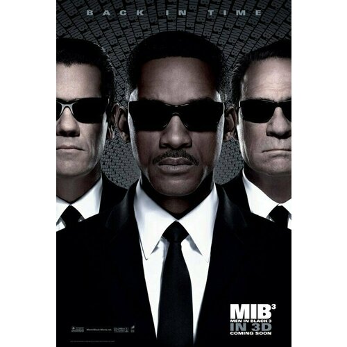 Плакат, постер на холсте Люди в черном 3 (Men in Black 3), Барри Зонненфельд. Размер 30 х 42 см