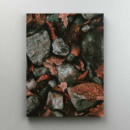 Интерьерная картина на холсте "Камни гранита", размер 22x30 см
