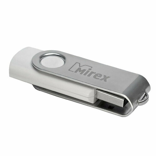 Флешка Mirex SWIVEL WHITE, 32 Гб, USB2.0, чт до 25 Мб/с, зап до 15 Мб/с, белая (комплект из 3 шт)