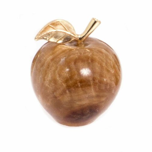 Сувенир "Яблоко" из коричневого оникса 3,7х4,6 см (1,5) 121833
