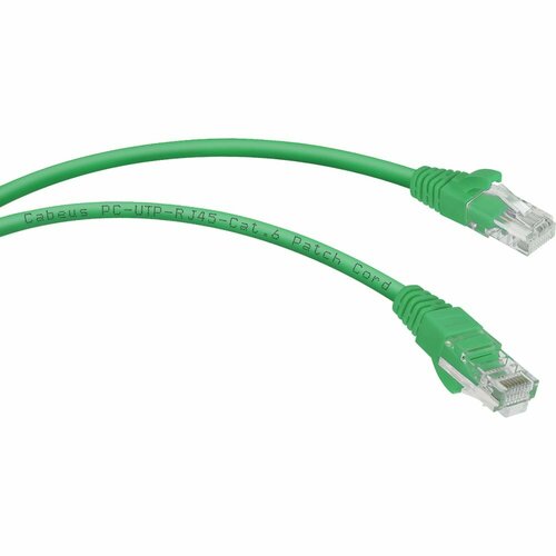 Неэкранированный патч-корд Cabeus PC-UTP-RJ45-Cat.6-0.5m-GN