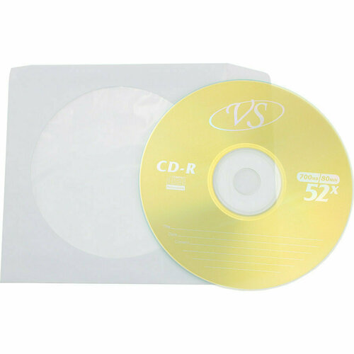 Диск CD-R 52x 80min 700MB VS, в конверте бумажном