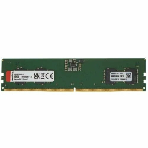Kingston Модуль памяти Память оперативная/ Kingston 8GB 4800MT/s DDR5 Non-ECC CL40 DIMM 1Rx16 KVR48U40BS6-8