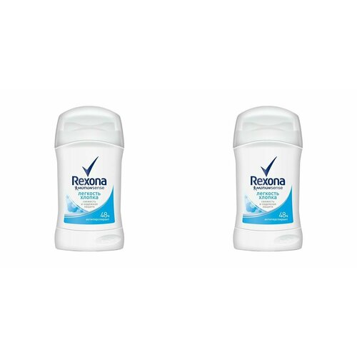Дезодорант-антиперспирант стик, Rexona, Cotton, легкость хлопка, 40 мл, 2 шт