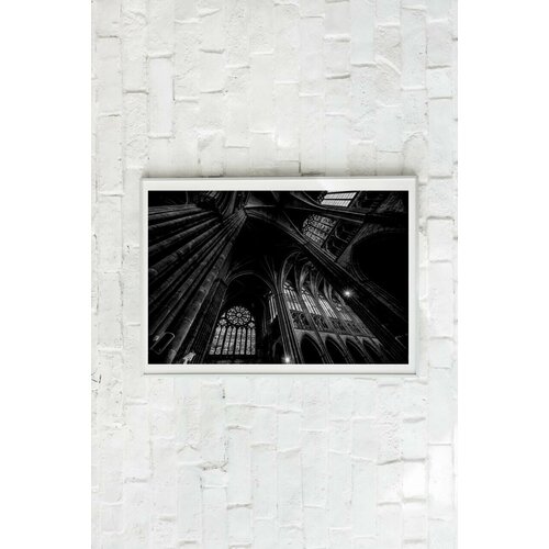Плакат интерьерный без рамы Готическая архитектура/ Плакат на стену 30х42 см / Постер формата А3
