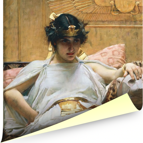 "Клеопатра", Уотерхаус, Джон, картина для интерьера (репродукция) (50х58 см / без подрамника)