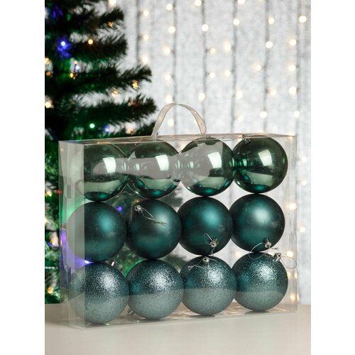 Новогодние игрушки елочные набор шаров на елку