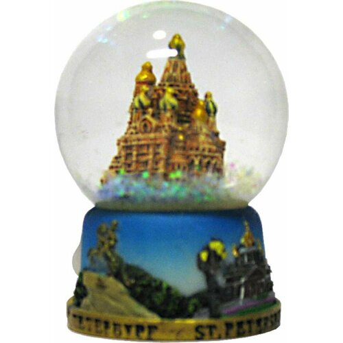 Подарки Снежный шар "Храм Спаса-на-Крови" (диаметр 4,5 см)