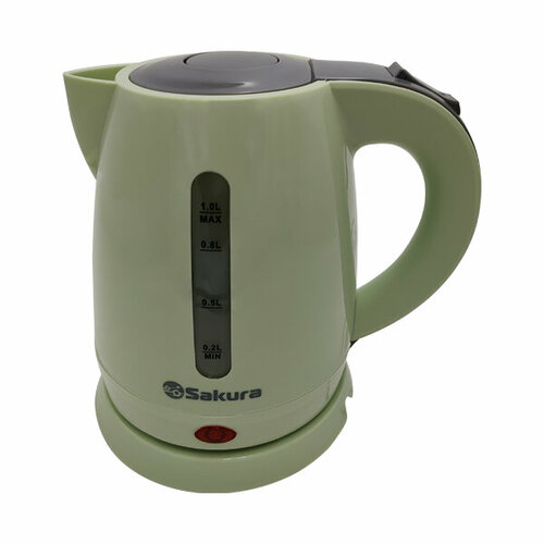 Чайник электрический Sakura SA-2342GRS зелёный/серый 1.0л