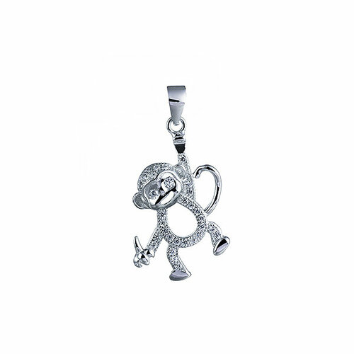 Подвеска ELEMENT47, серебро, 925 проба, фианит