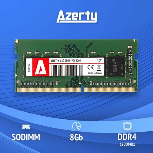 Оперативная память Azerty SODIMM DDR4 8Gb 3200 MHz