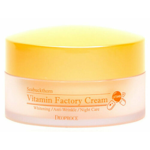 DEOPROCE VITAMIN FACTORY CREAM Антивозрастной крем для лица с маслом ши и экстрактами фруктов 100г