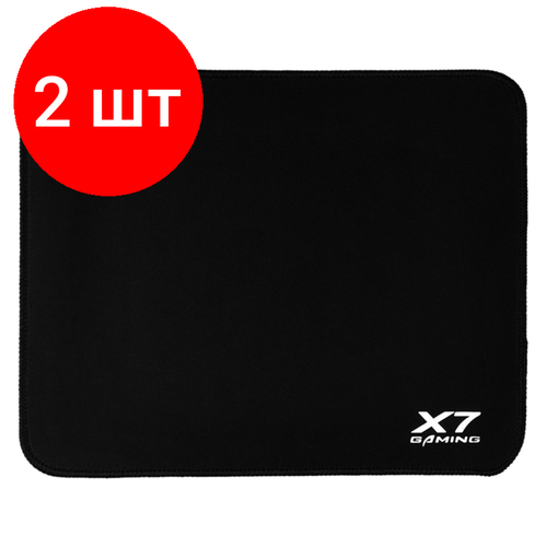 Комплект 2 штук, Коврик для мыши A4Tech X7 Pad X7-200MP черный 250x200x3мм