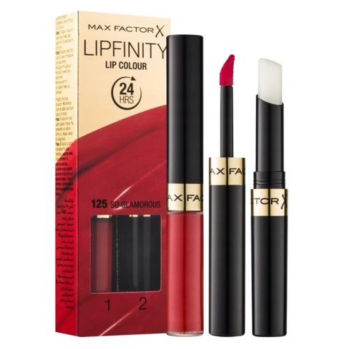 Макс Фактор / Max Factor - Помада+Блеск для губ Lip Colour Lipfinity тон 125 So Glamorous 4,2 г