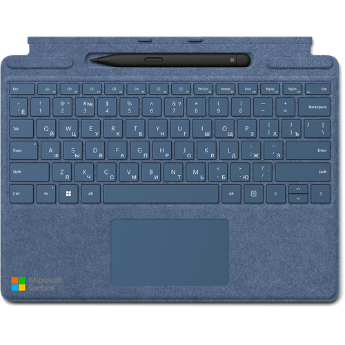 Клавиатура Microsoft Surface Pro X/8/9 Signature Keyboard Alcantara (Saphire) RUS + Slim Pen 2