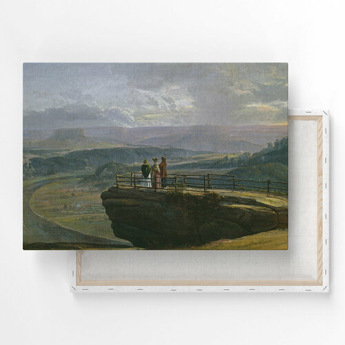 Картина на холсте, репродукция / Юхан Кристиан Даль - View from Bastei / Размер 30 x 40 см