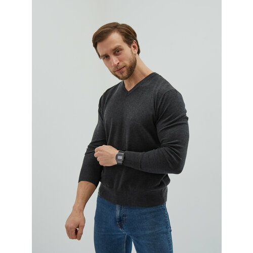 Пуловер , размер M, серый
